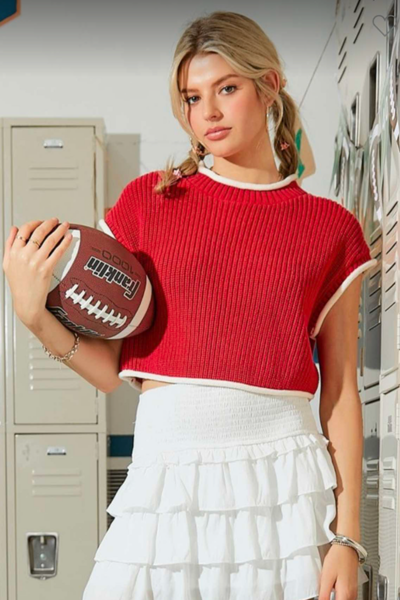Tailgate Crop Sweater – PinkTag