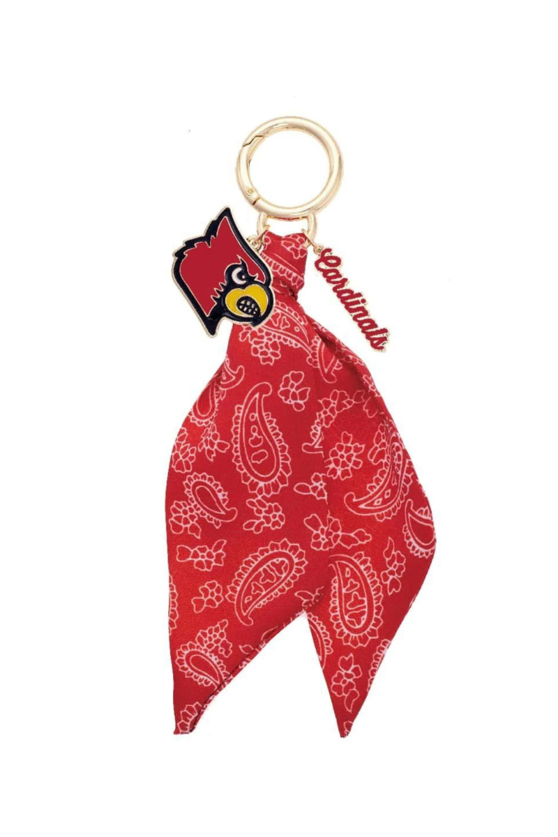 Louisville Cardinals Logo Bandana Bag Charm – PinkTag